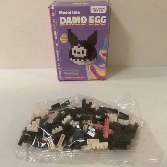 Sanrio | Toys | Kuromi Interlocking Bricks Set Damo Egg Sanrio | Poshmark